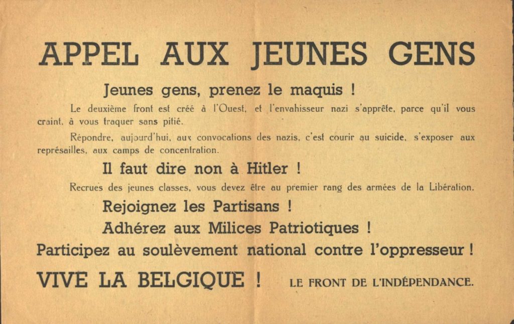 Belgian Resistance - Fabrice Maerten, Belgian State Archives - afheritage