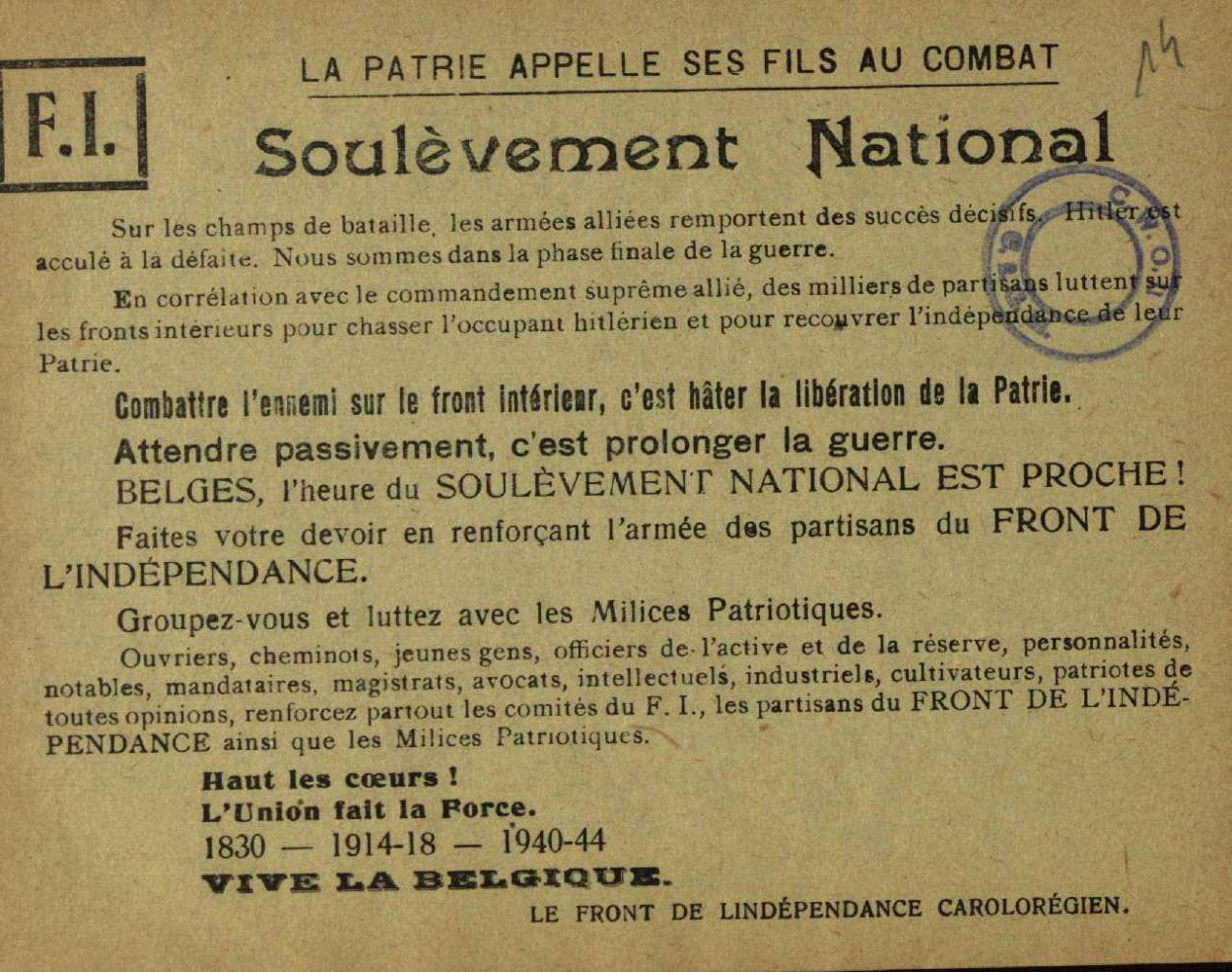 Belgian Resistance - Fabrice Maerten, Belgian State Archives - afheritage